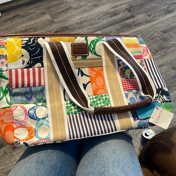 Coach | Bags | Coach Hamptons Weekend Patchwork Purse | Poshmark